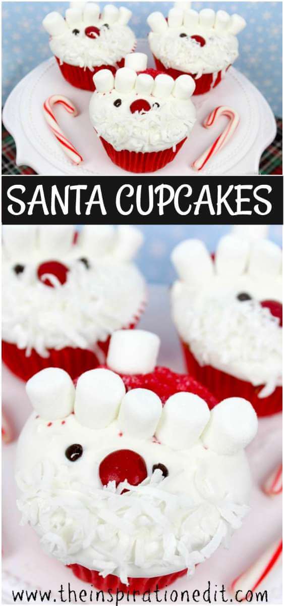 Funky Father Christmas Cupcakes - The Inspiration Edit