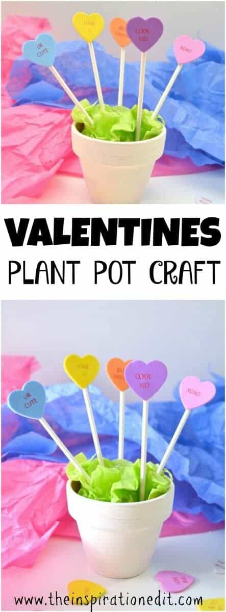 Valentines Day Flower Pot Craft for Kids - The Inspiration Edit