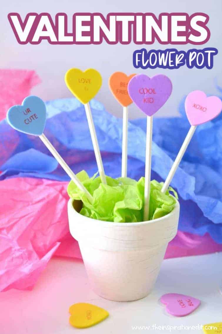 Valentines Day Flower Pot Craft for Kids - The Inspiration Edit