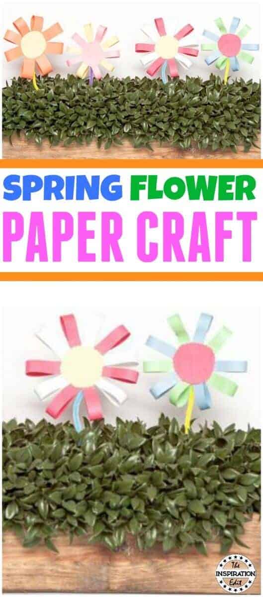 Easy Spring Paper Flower Craft for Kids · The Inspiration Edit