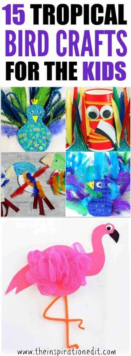 15 Tropical Bird Crafts Kids Will Love - The Inspiration Edit