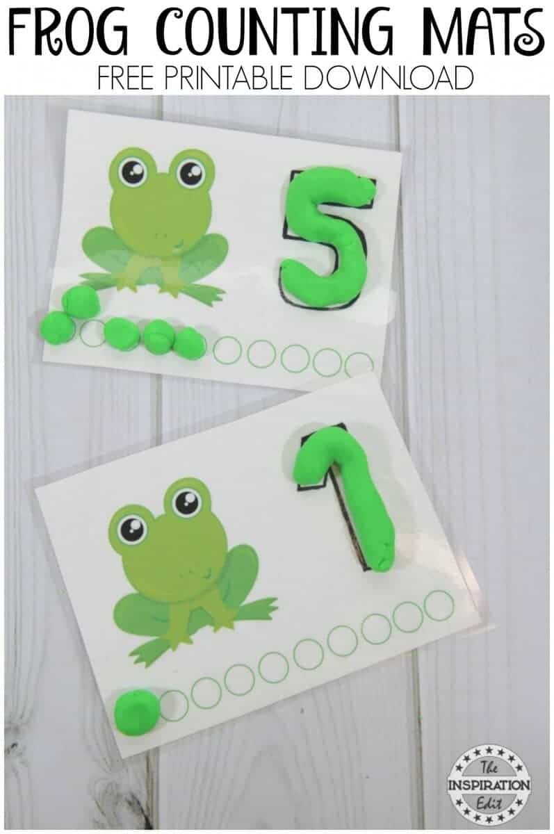 Fantastic Frog Counting Mats With Free Printable - The Inspiration Edit