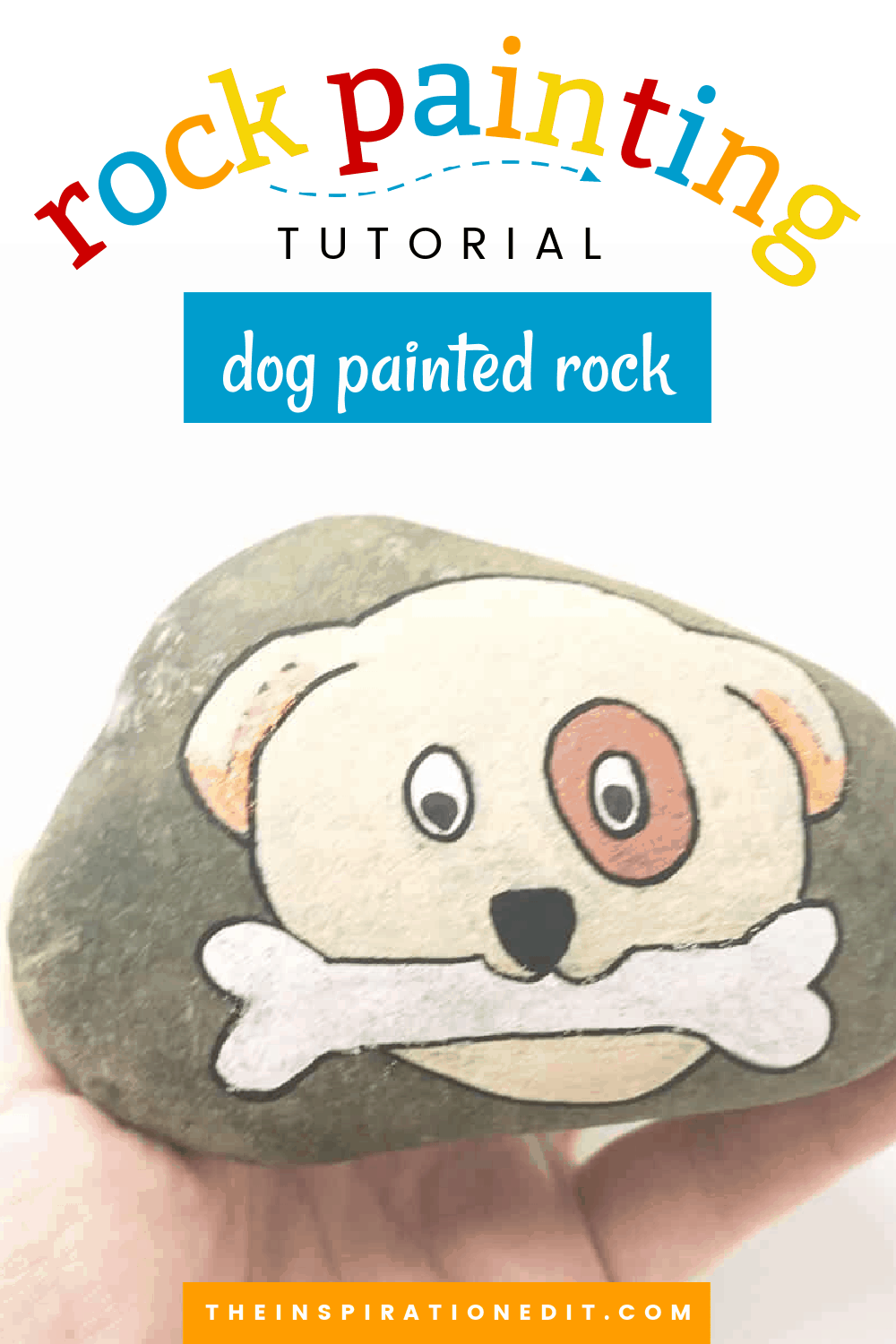 How to Paint a Dog on a Painted Rock - The Inspiration Edit
