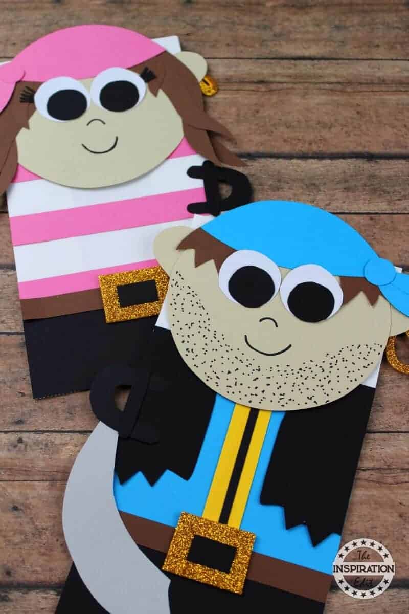 Paper Bag Pirate Puppets Kids Will Love - The Inspiration Edit