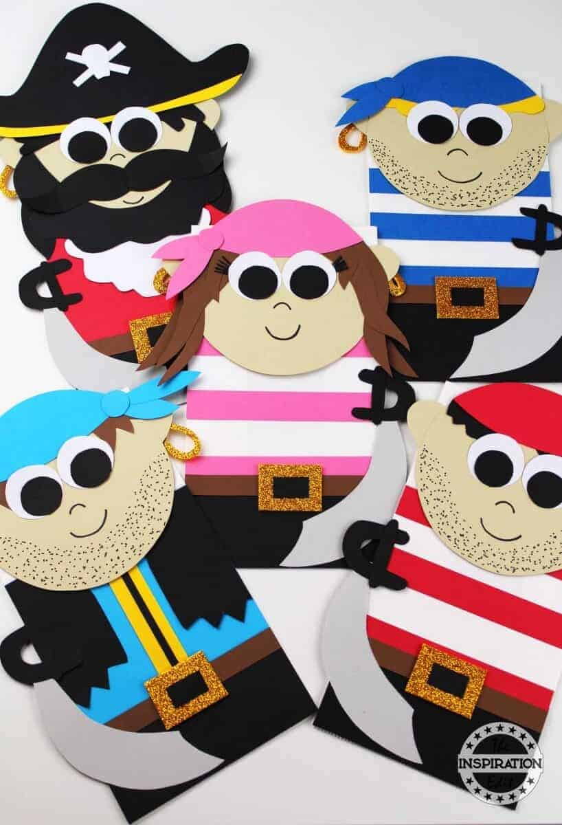 Captain Hook Paper Bag Pirate Puppet - The Inspiration Edit