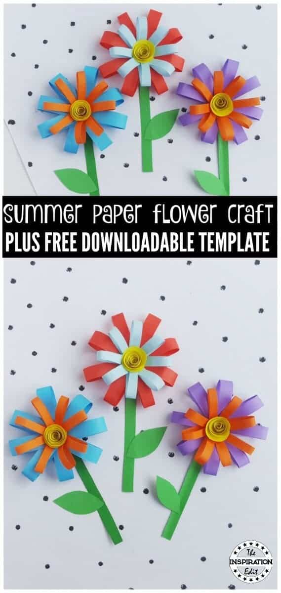 Kids Summer Paper Flower Craft · The Inspiration Edit