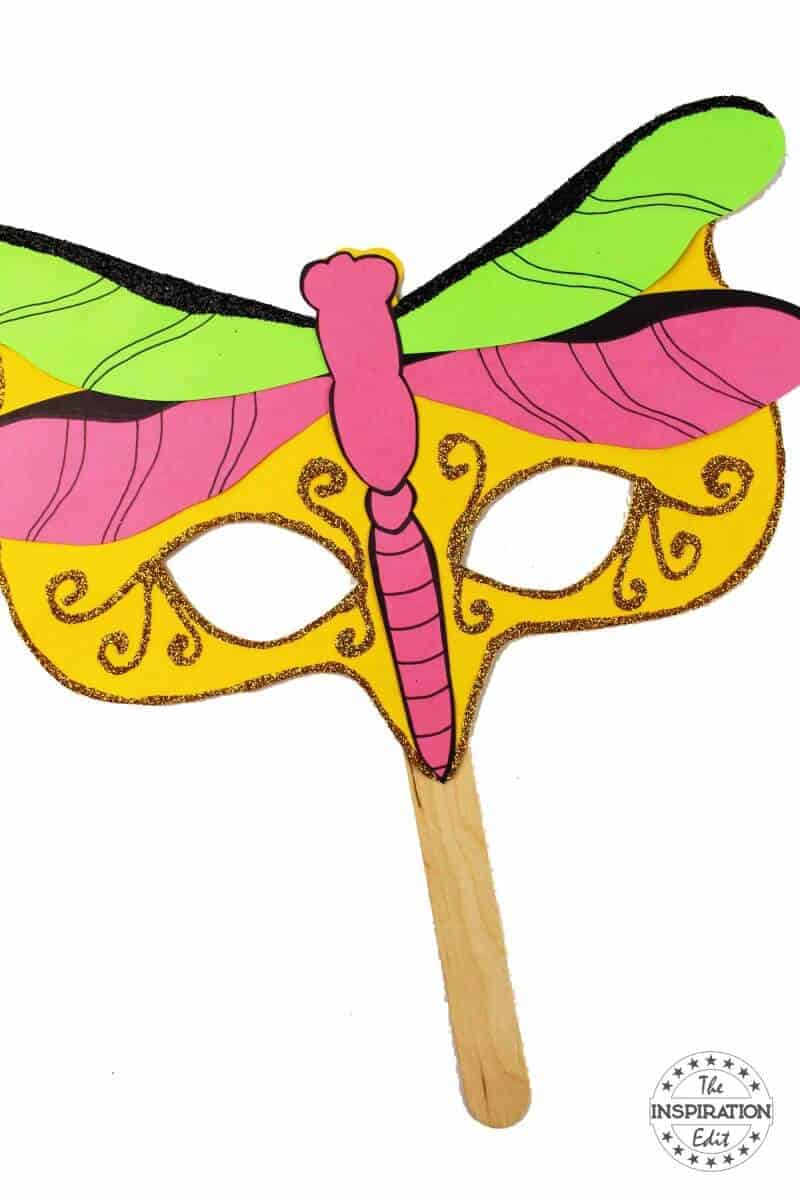 Easy Kids Craft Dragon Fly Mask - The Inspiration Edit