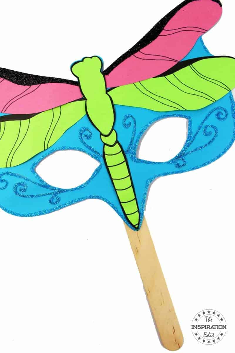 Easy Kids Craft Dragon Fly Mask - The Inspiration Edit