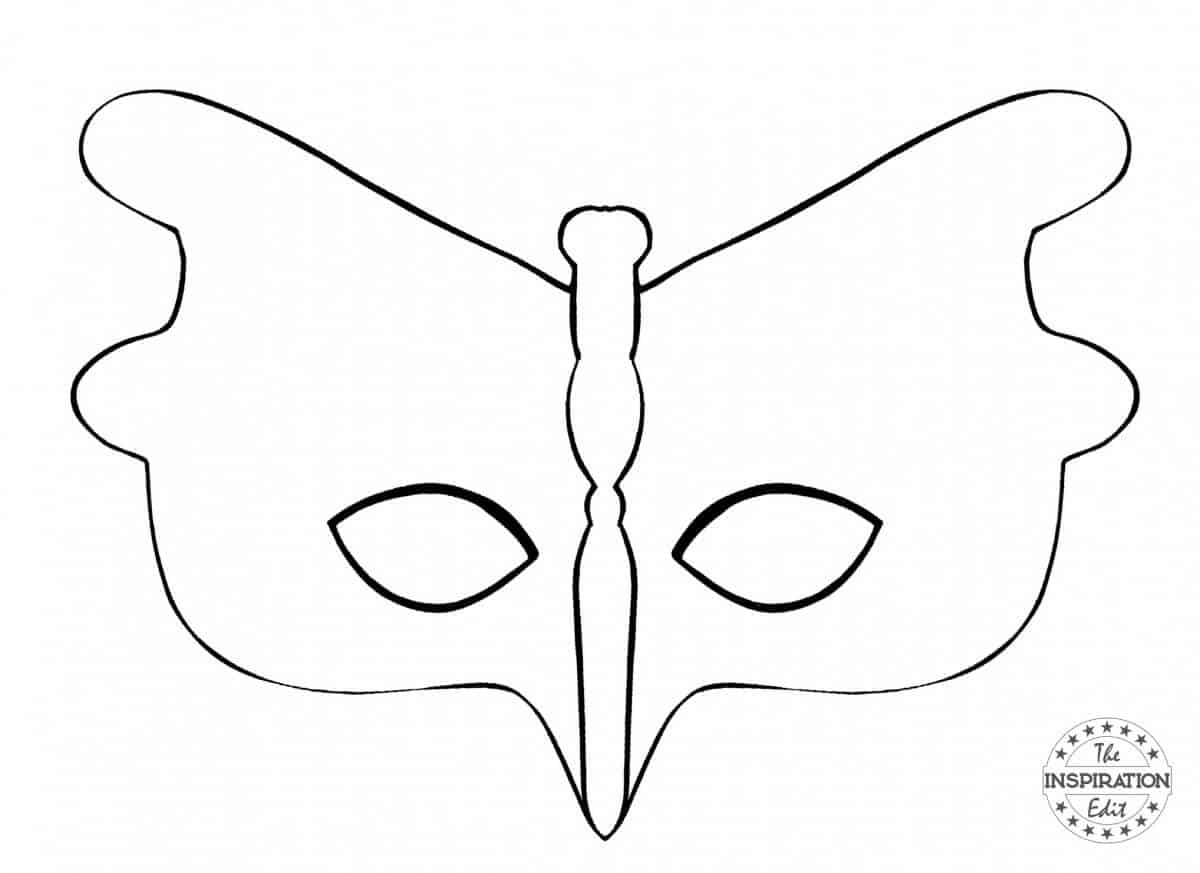 Easy Kids Craft Dragon Fly Mask - The Inspiration Edit