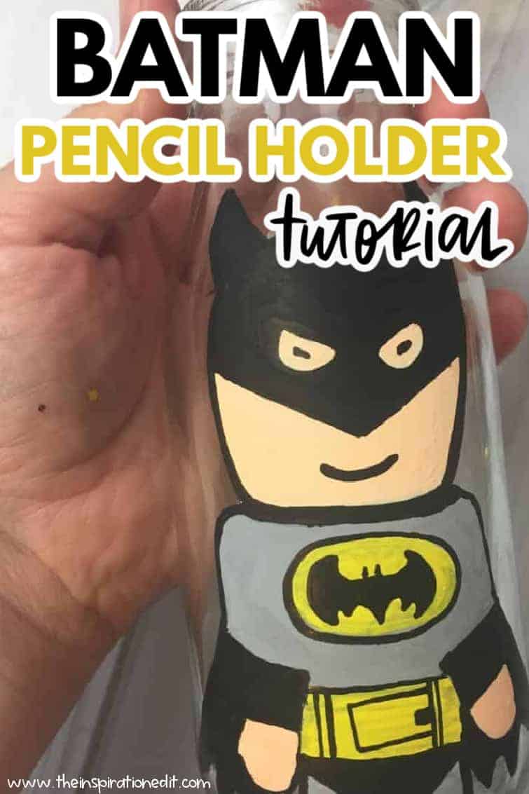 Batman Craft Bottle Painting Idea Kids Will Love - The Inspiration Edit