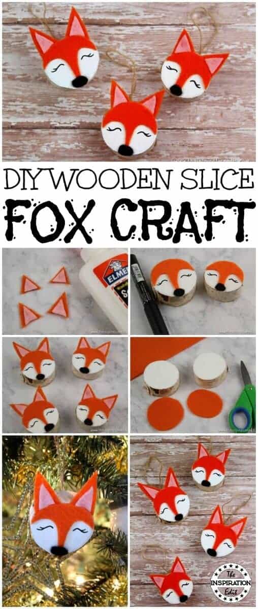 DIY Wooden Fox Craft the Kids Will Love - The Inspiration Edit