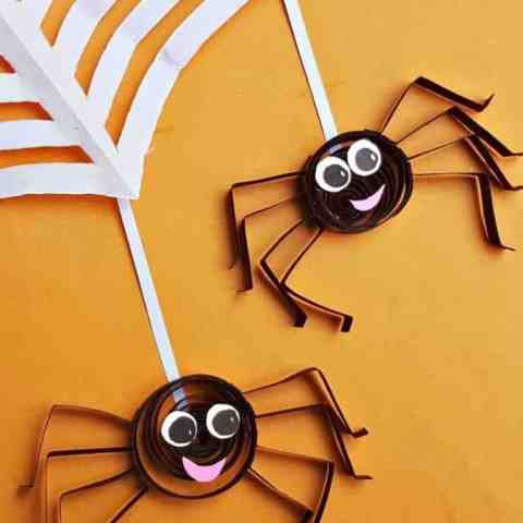 Halloween Craft Quilled Spider Project for Kids · The Inspiration Edit