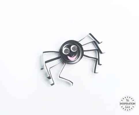 Halloween Craft Quilled Spider Project for Kids - The Inspiration Edit