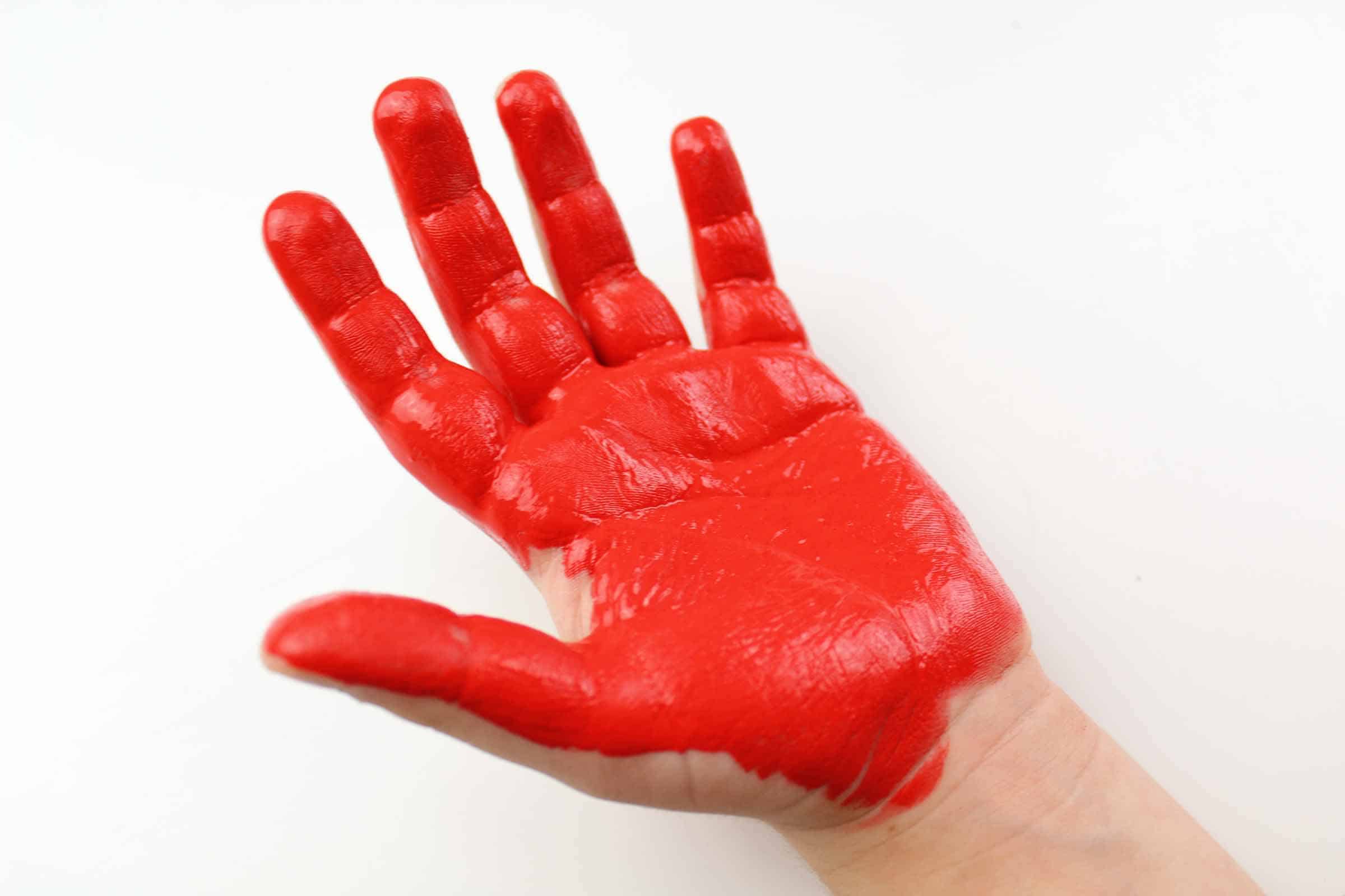 Preschool Fire Truck Craft Handprint Art · The Inspiration Edit