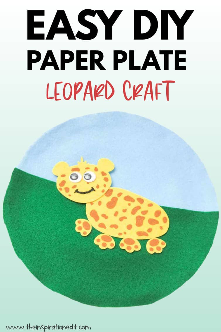 Leopard Paper Plate Craft for Kids - The Inspiration Edit