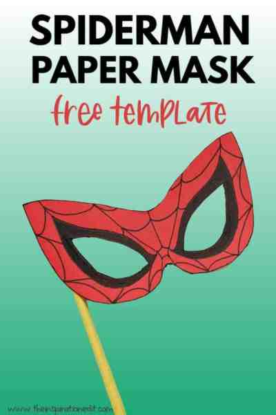 Spiderman Mask With Free Template - The Inspiration Edit