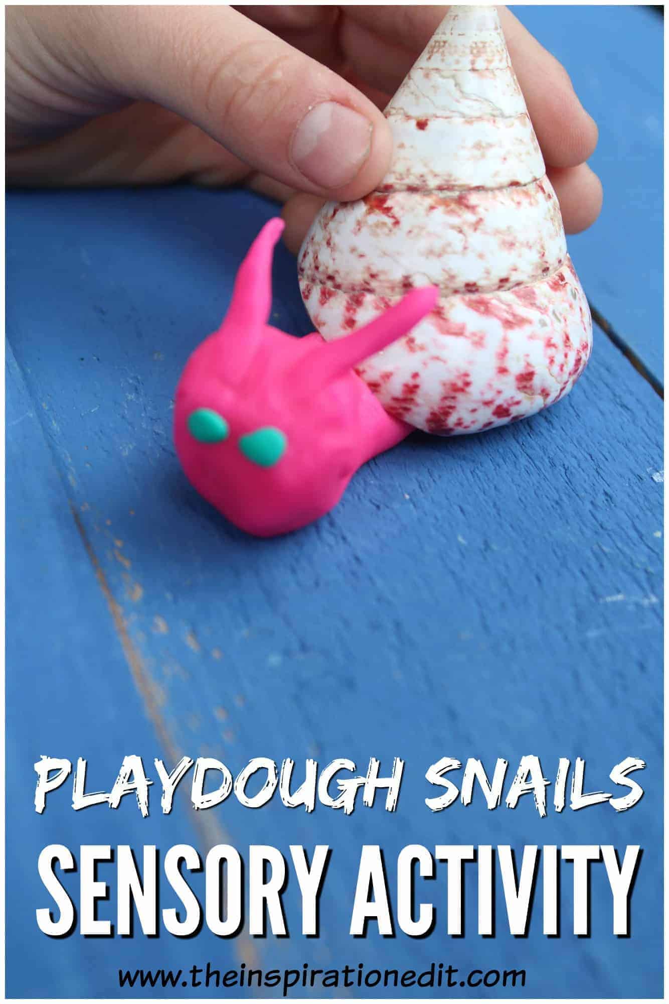 Playdough Snail Sensory Activity for Kids - The Inspiration Edit