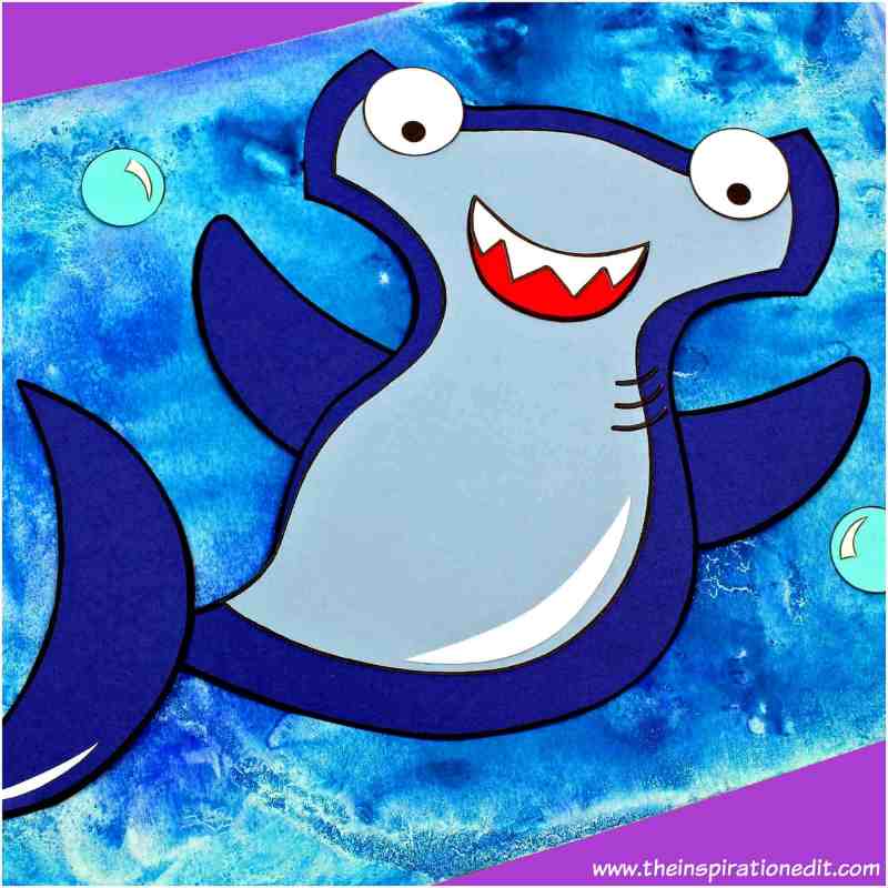 Hammer Head Shark Craft for Kids - The Inspiration Edit