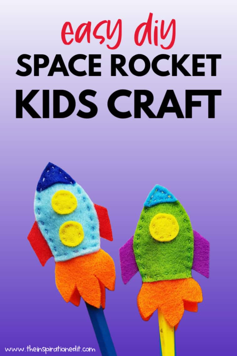 DIY Space Rocket Pencil Toppers - The Inspiration Edit