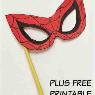 Spiderman Mask With Free Template - The Inspiration Edit