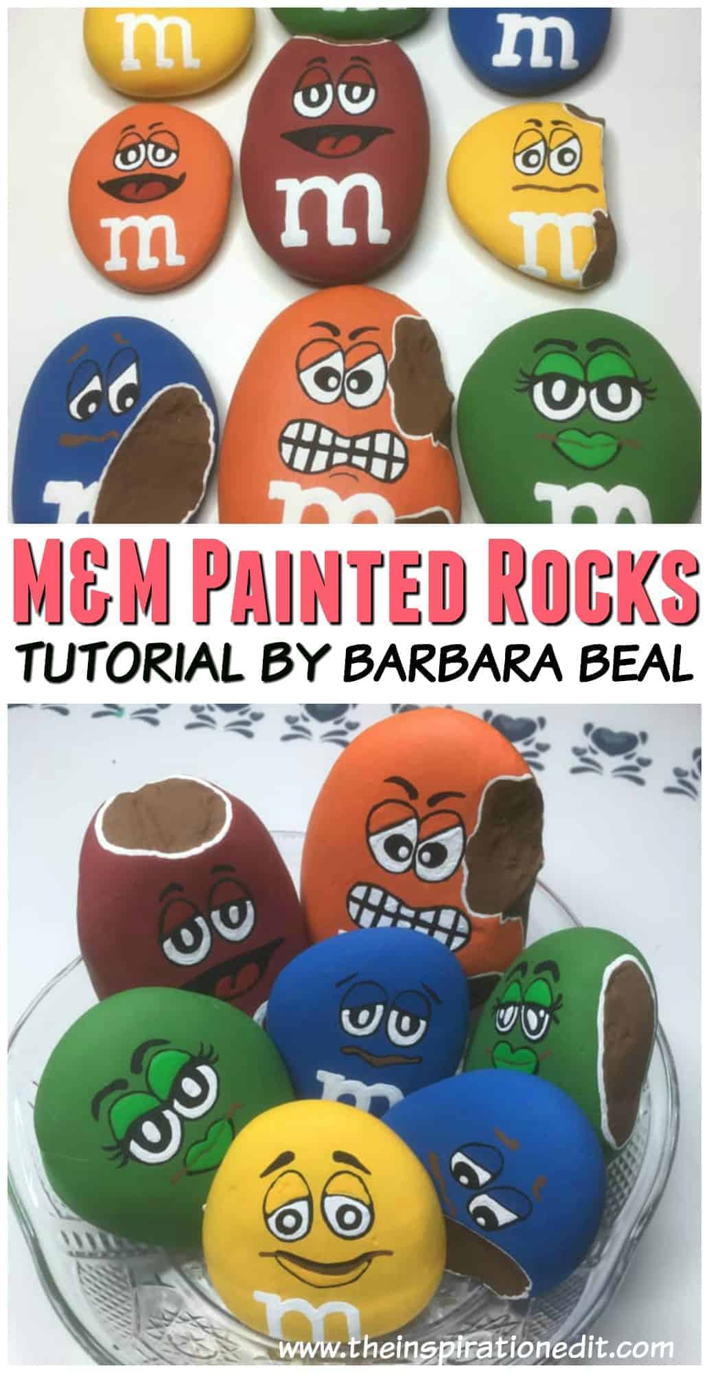 M&M Painted Rocks Art Tutorial - The Inspiration Edit