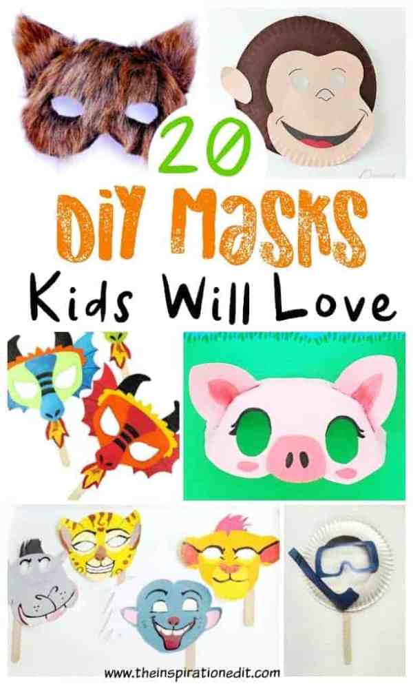 20 DIY Masks for Kids That They Will Love - The Inspiration Edit