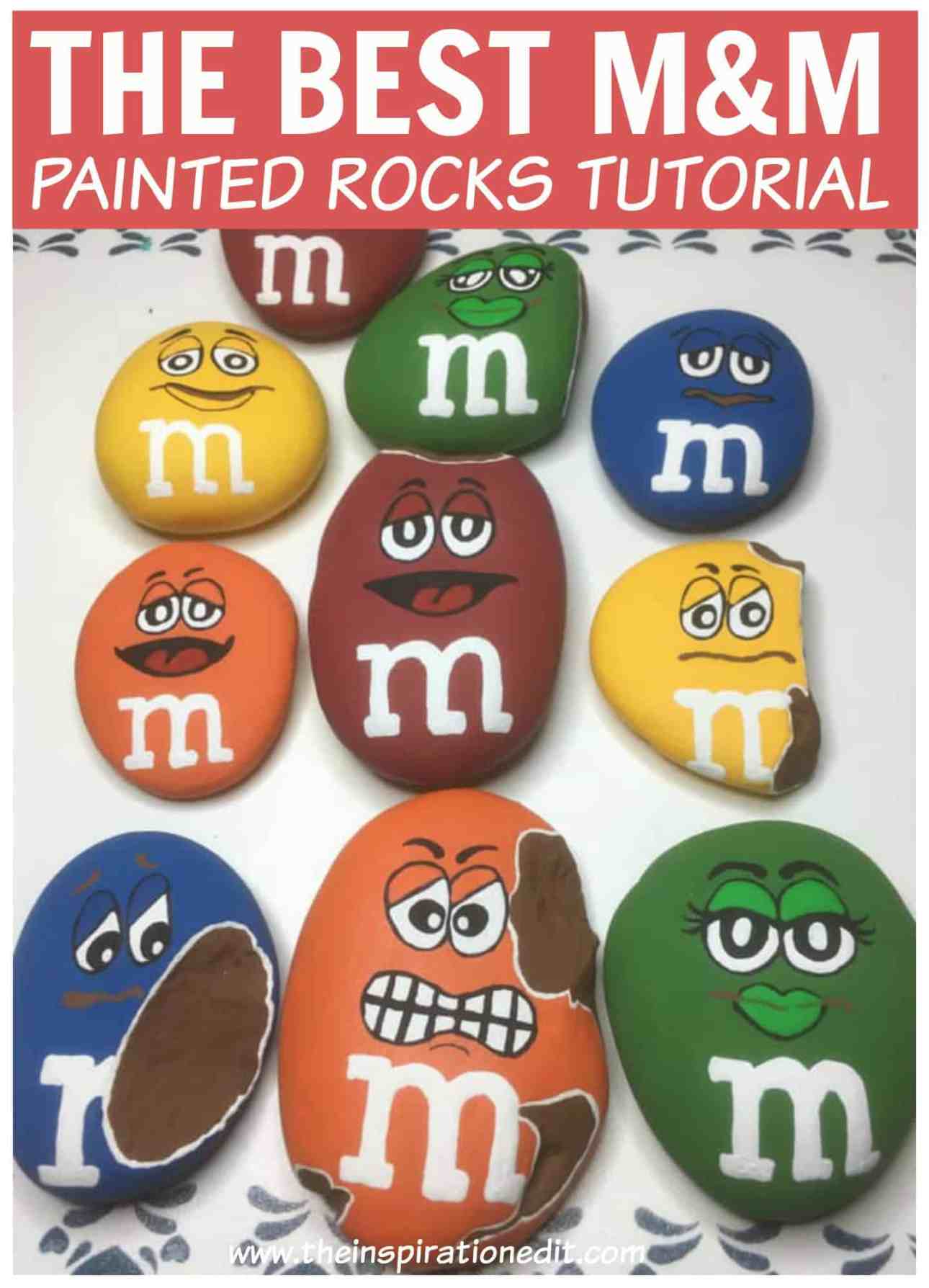 M&M Painted Rocks Art Tutorial - The Inspiration Edit