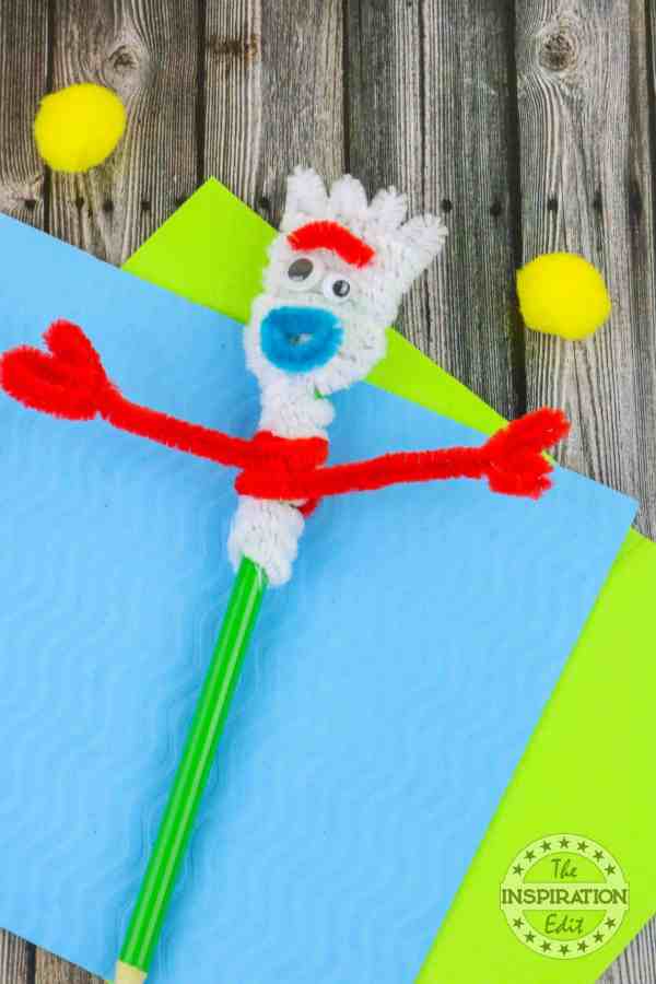 Toy Story 4 Forky Craft: Pencil Topper · The Inspiration Edit