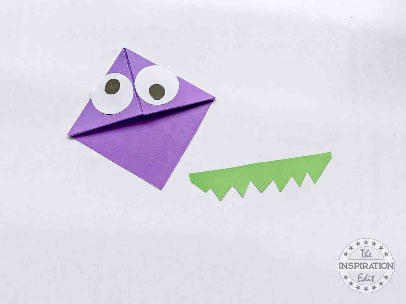 How to Make a Monster Corner Bookmark - The Inspiration Edit