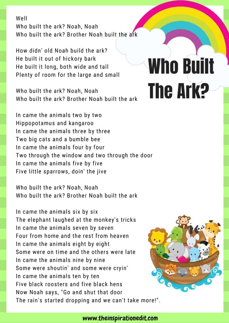7 Noah's Ark Activities for Kids - The Inspiration Edit