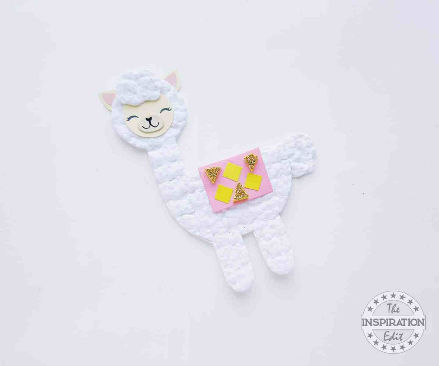 Alpaca Paper Craft for Kids · The Inspiration Edit