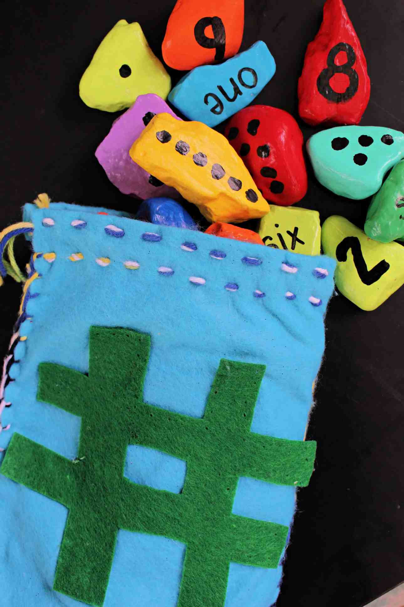 DIY Number Rocks for Teaching Core Math Skills - The Inspiration Edit