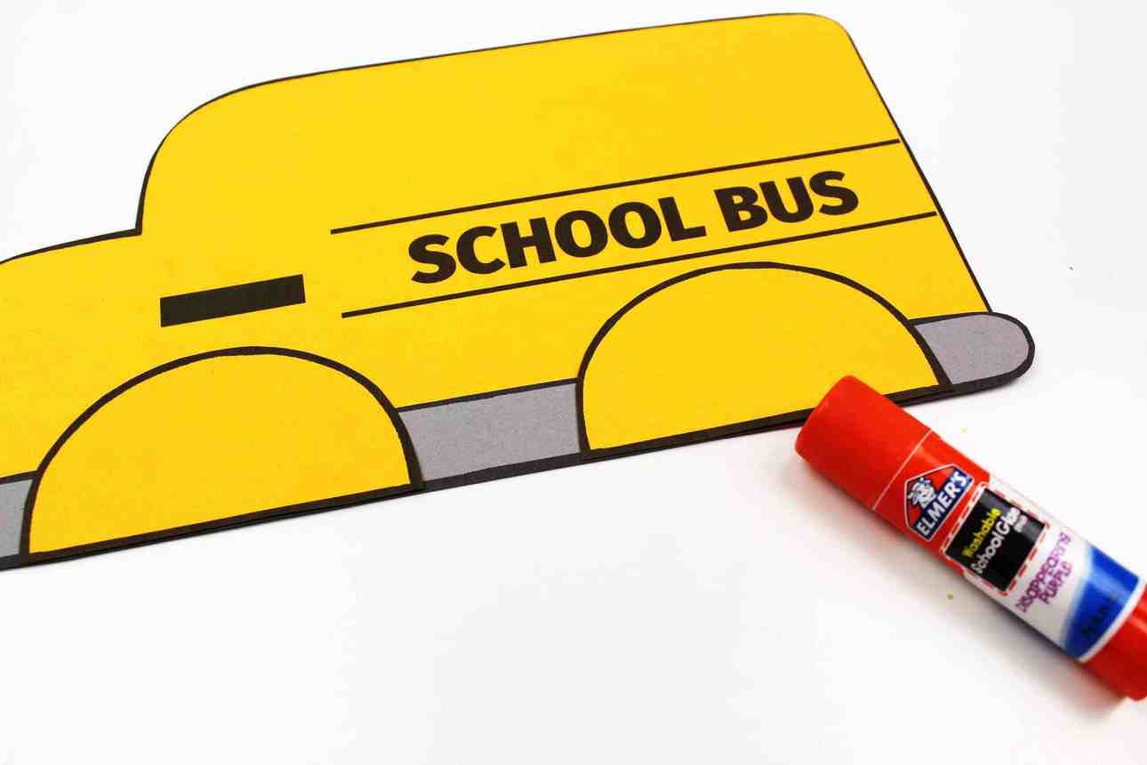 School Bus Template and Craft Idea for Back to School - The Inspiration ...