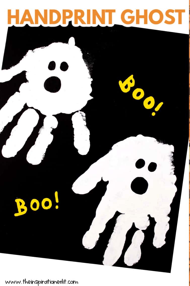 Halloween Hand Print Craft for Preschool Kids - The Inspiration Edit