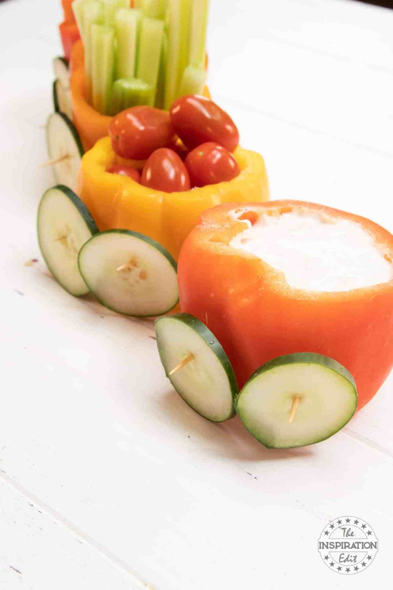 Vegetable Train a Fun Party Food Idea - The Inspiration Edit