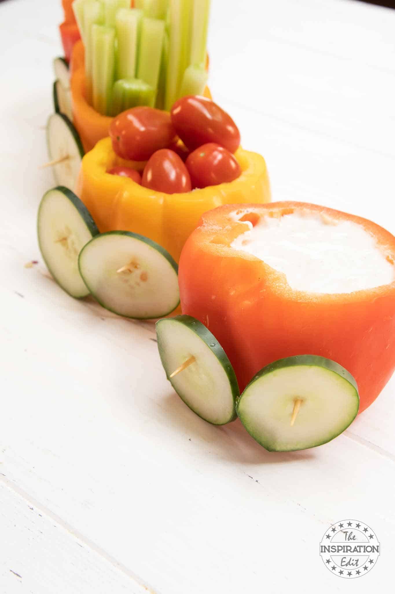 Vegetable Train a Fun Party Food Idea - The Inspiration Edit