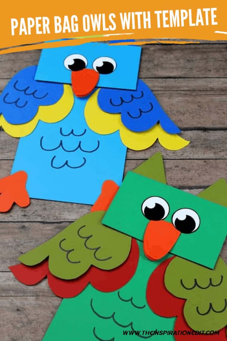 Owl Paper Bag Puppet for Kids - The Inspiration Edit