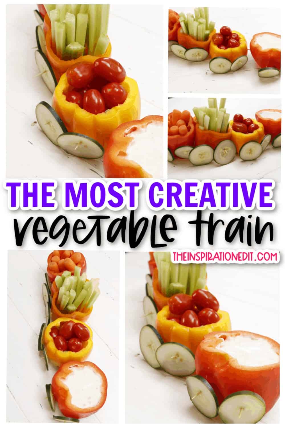 Vegetable Train a Fun Party Food Idea - The Inspiration Edit