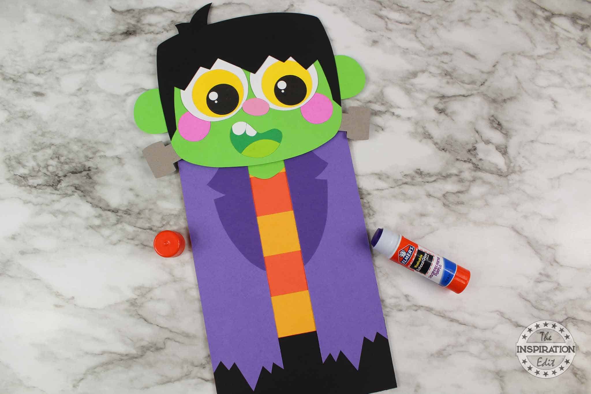 Paper Bag Frankenstein Puppet - The Inspiration Edit