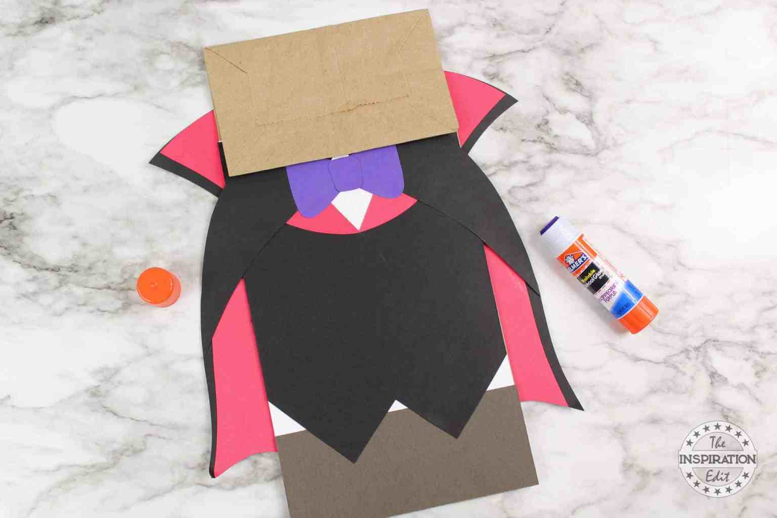 Vampire Puppet Paper Bag Craft - The Inspiration Edit