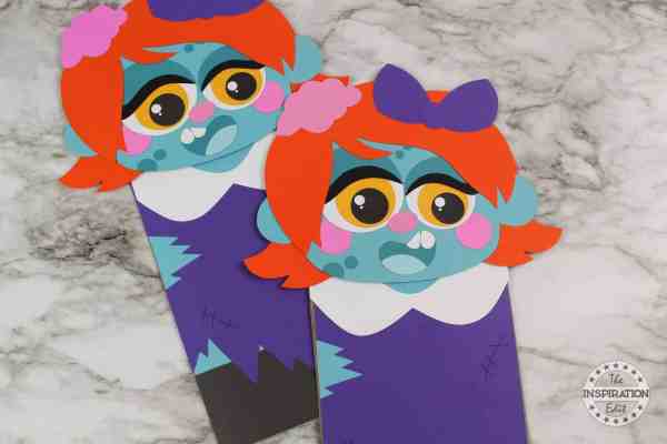 Female Zombie Puppet for Kids to Make · The Inspiration Edit