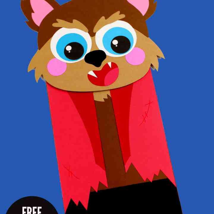Paper Bag Werewolf Puppet for Kids - The Inspiration Edit