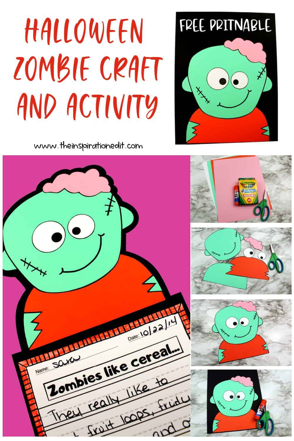 Easy Zombie Activity for Kids - The Inspiration Edit