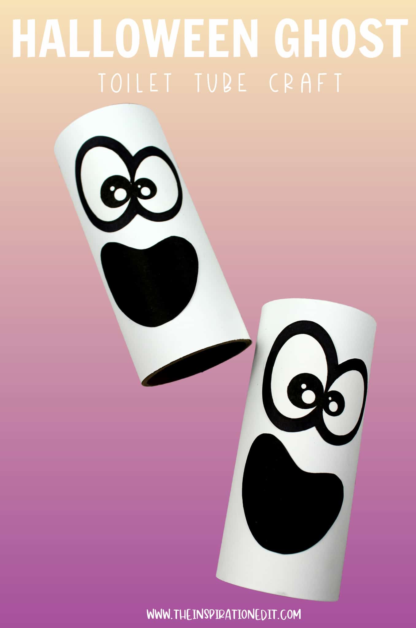 Fun Toilet Paper Roll Ghost Craft - The Inspiration Edit