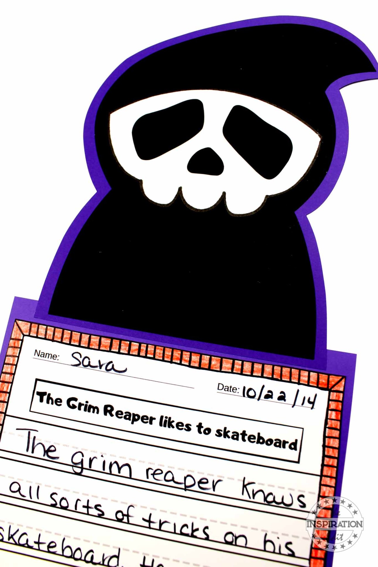 Grim Reaper Halloween Craft for Kids · The Inspiration Edit