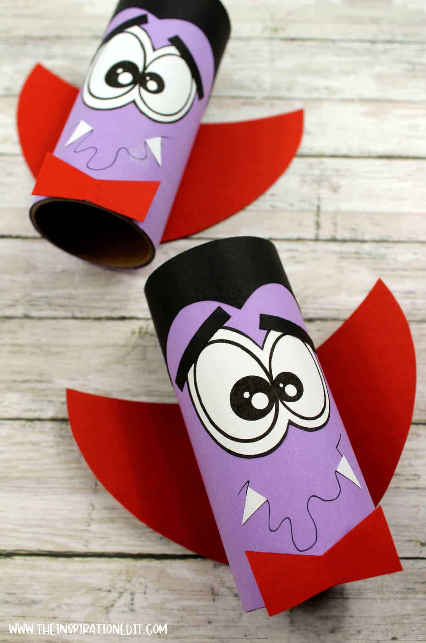 Vampire Toilet Paper Roll Craft for Kids - The Inspiration Edit