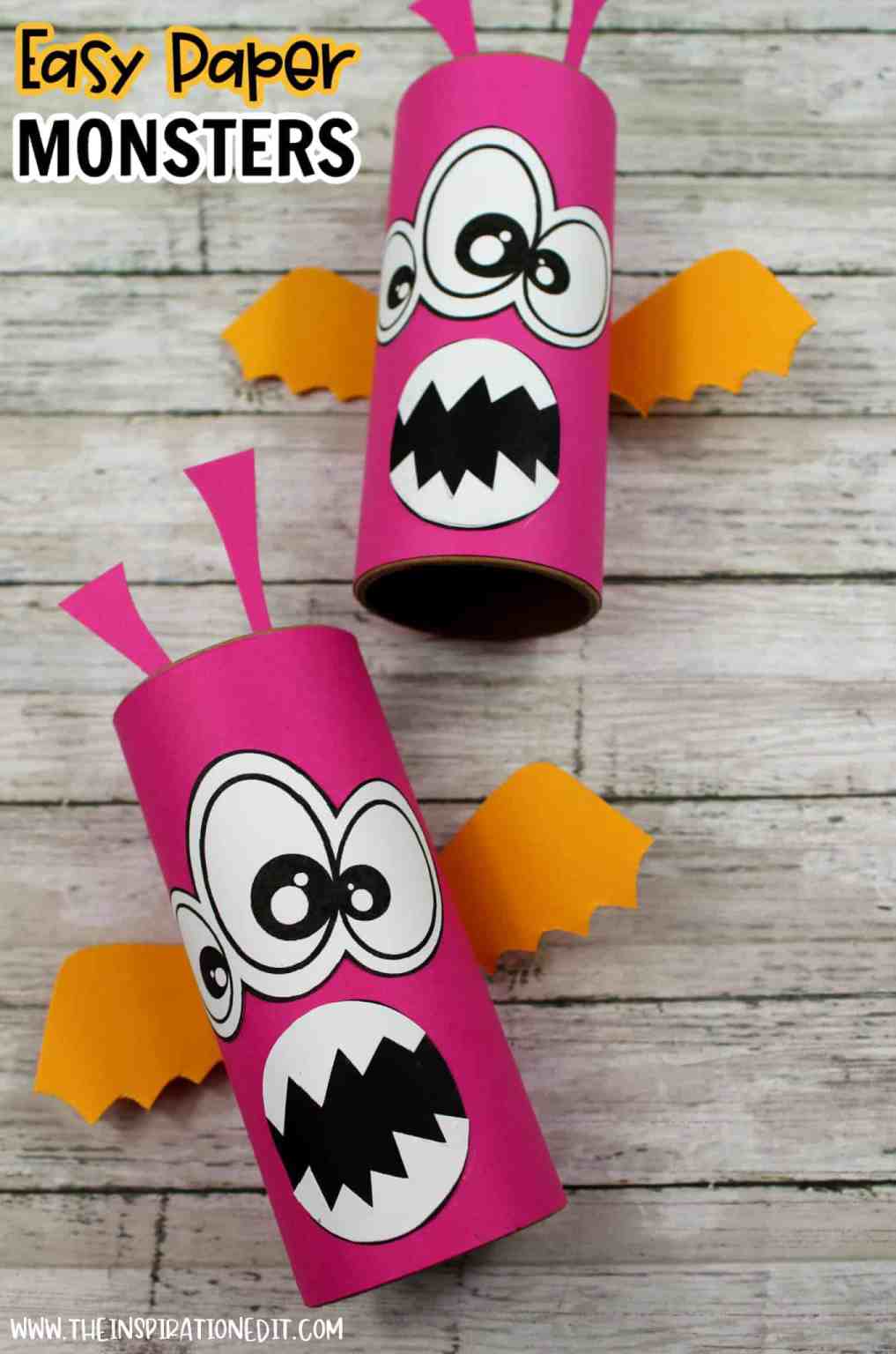 Toilet Roll Monster Craft for Kids · The Inspiration Edit