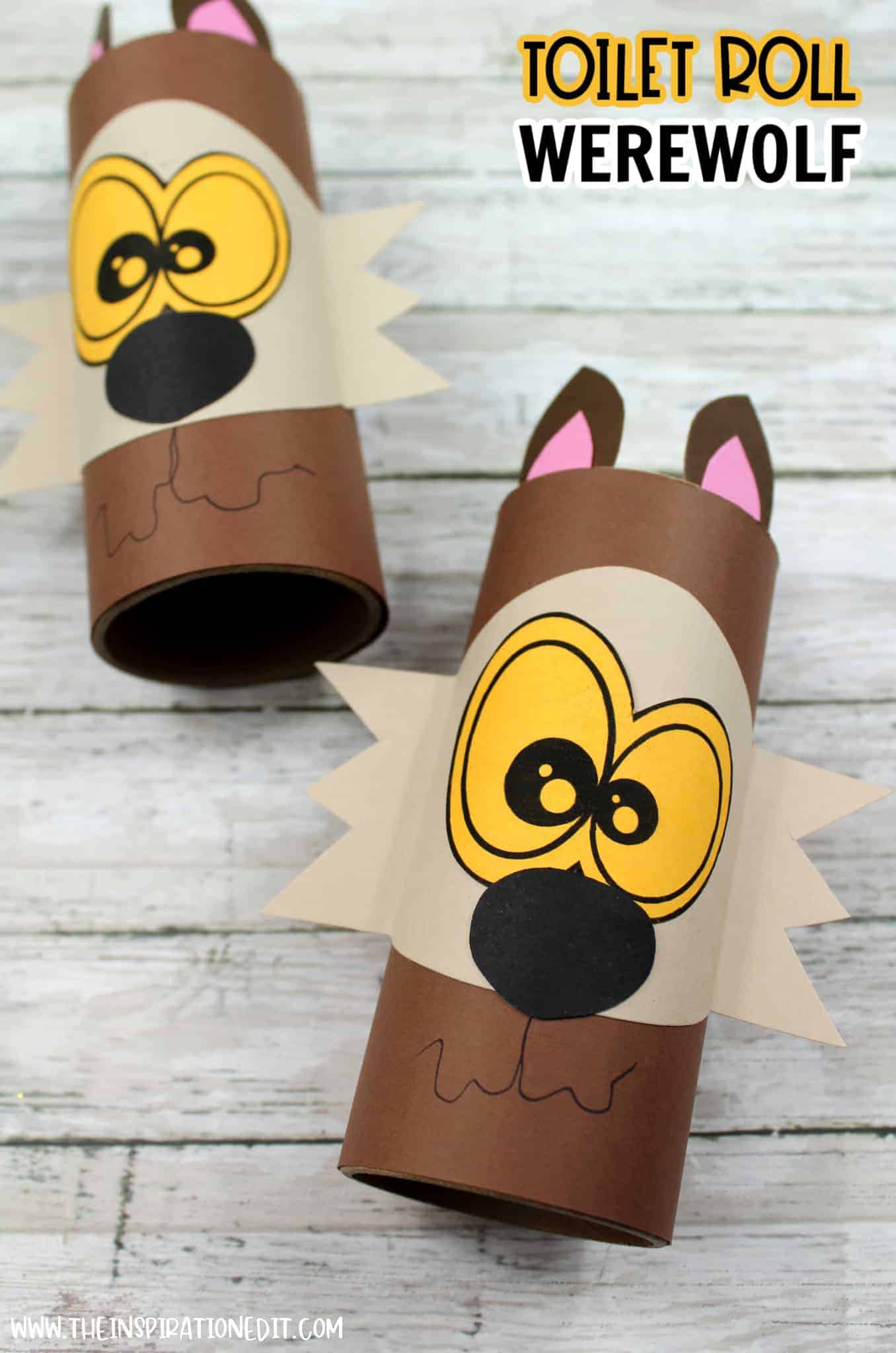 Toilet Roll Werewolf Craft for Kids - The Inspiration Edit