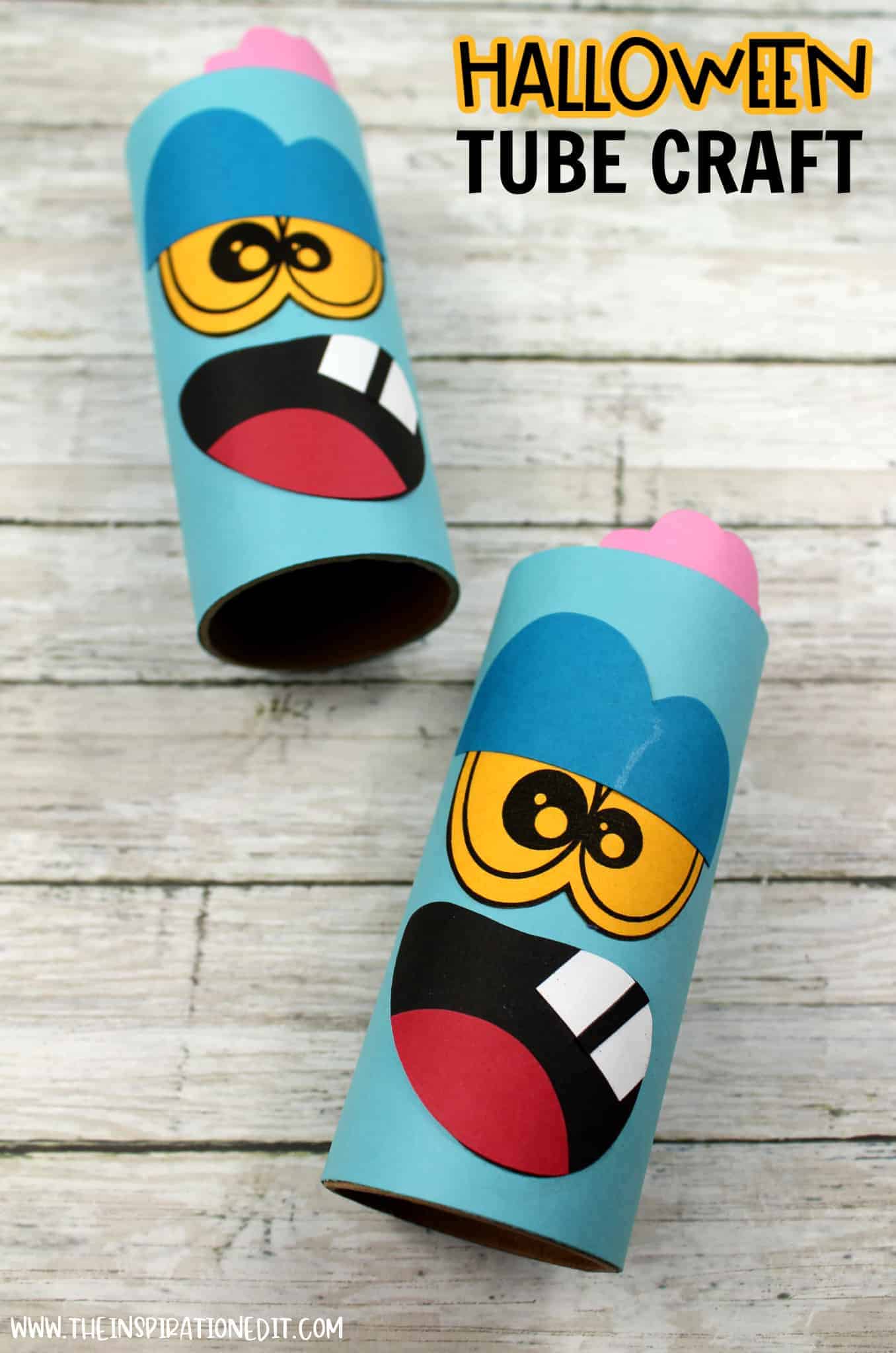 Toilet Paper Roll Zombie Craft for Kids - The Inspiration Edit