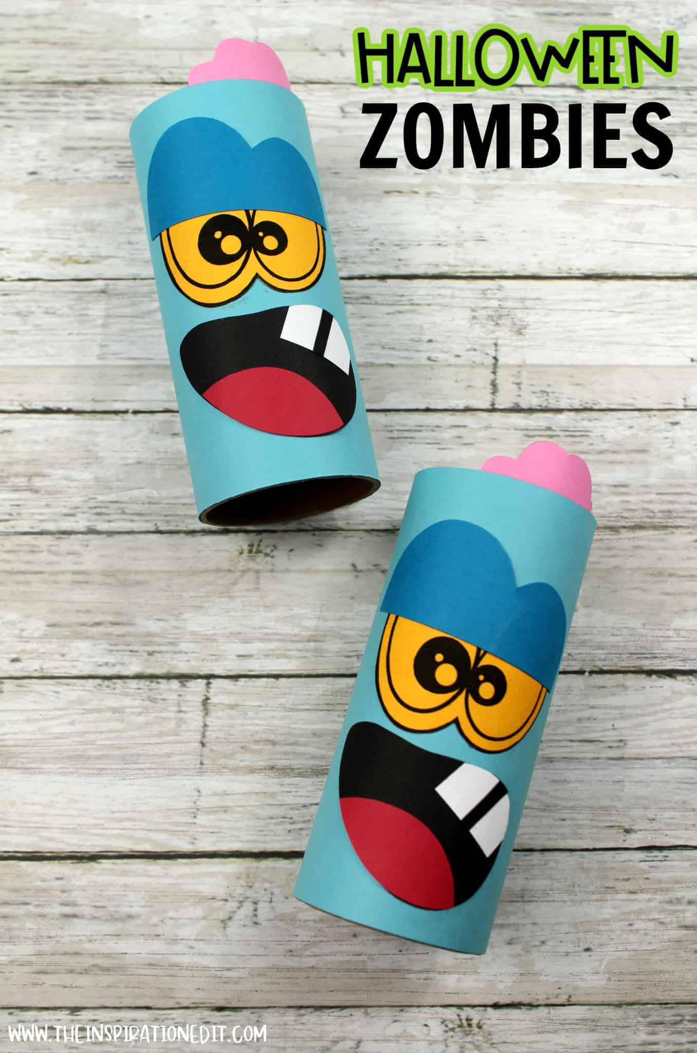 Toilet Paper Roll Zombie Craft for Kids - The Inspiration Edit